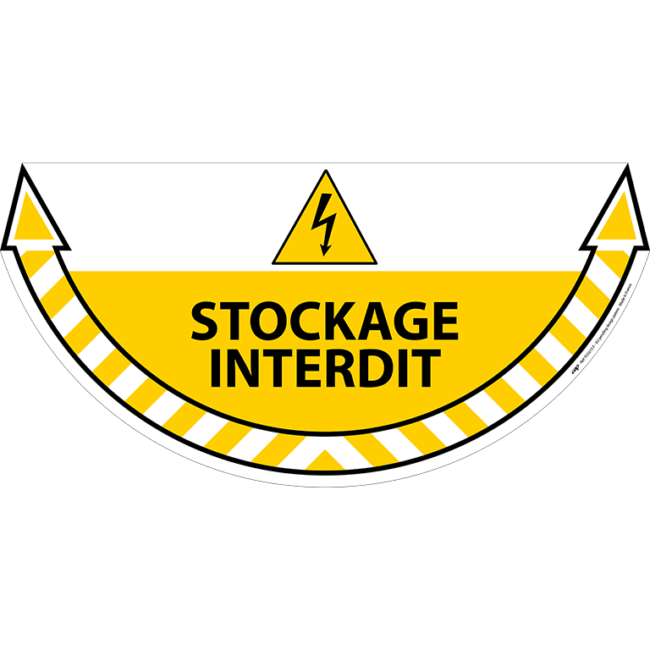Sticker Stockage interdit Danger électrique