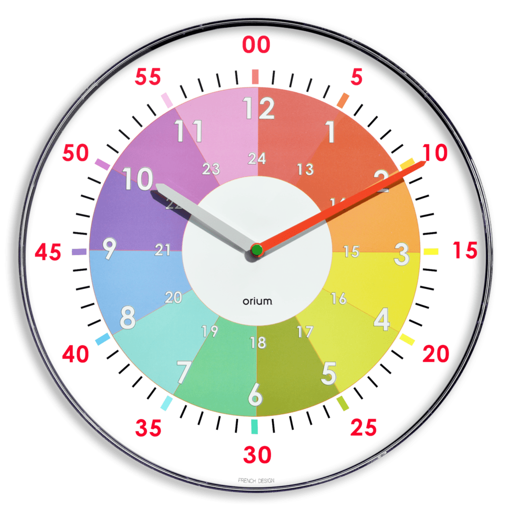 Horloge pédagogique d'apprentissage Practice Ø30cm Orium CEP Office ...